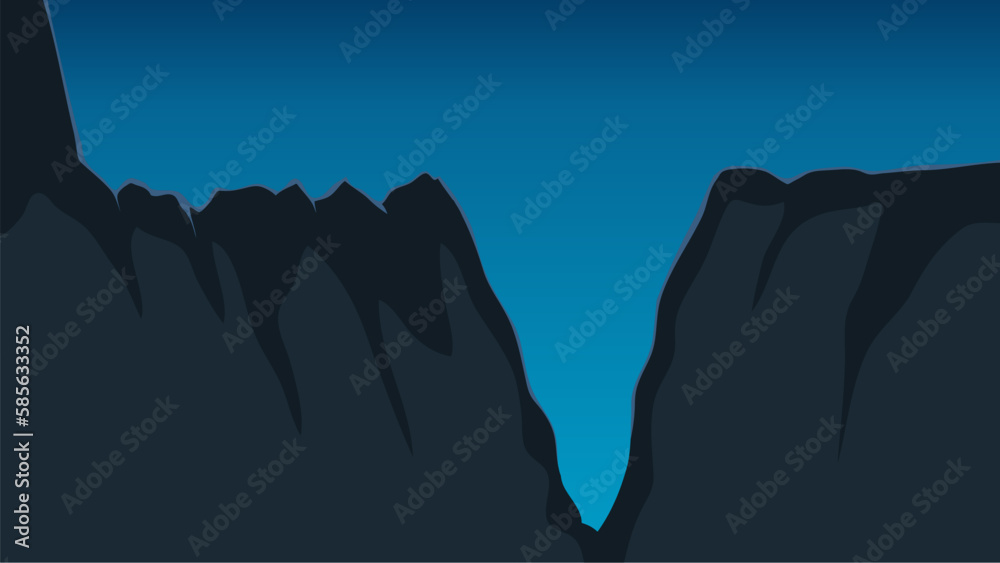 Mariana Trench underwater vector Stock Vector | Adobe Stock