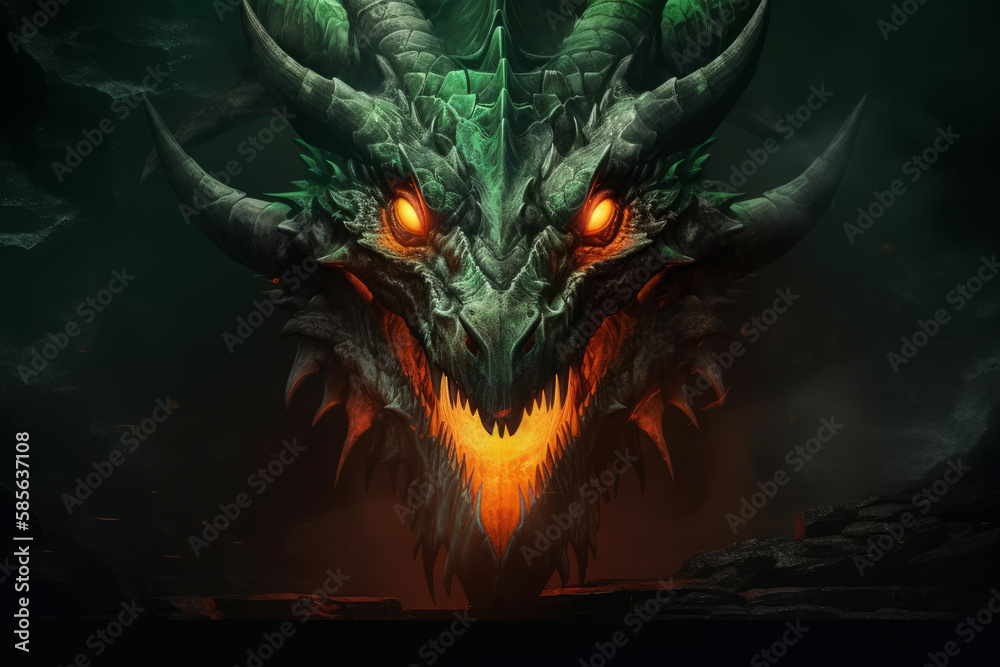 Unleashing the Mythical Power: A Gothic Concept Art of a Huge Medieval ...