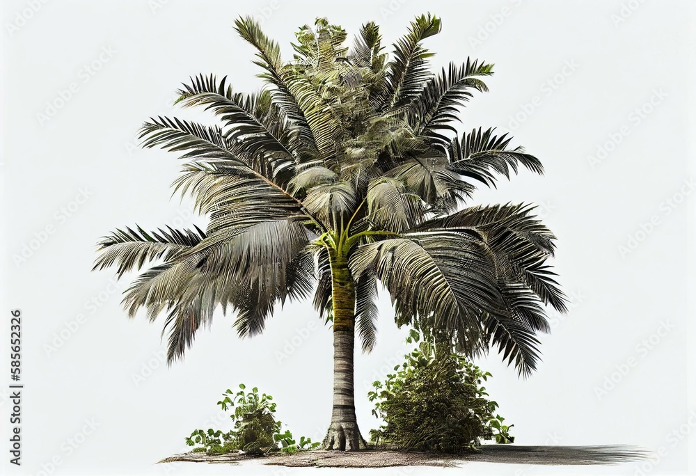 rainforest palm tree chamaedorea costaricana hq cutout for arch viz ...