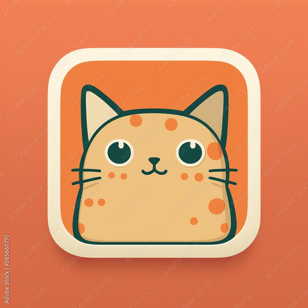 cat, animal, vector, cartoon, pet, drawing, ios app, ios, app, icon ... cat, animal, vector, cartoon, pet, drawing, ios app, ios, app, icon ...