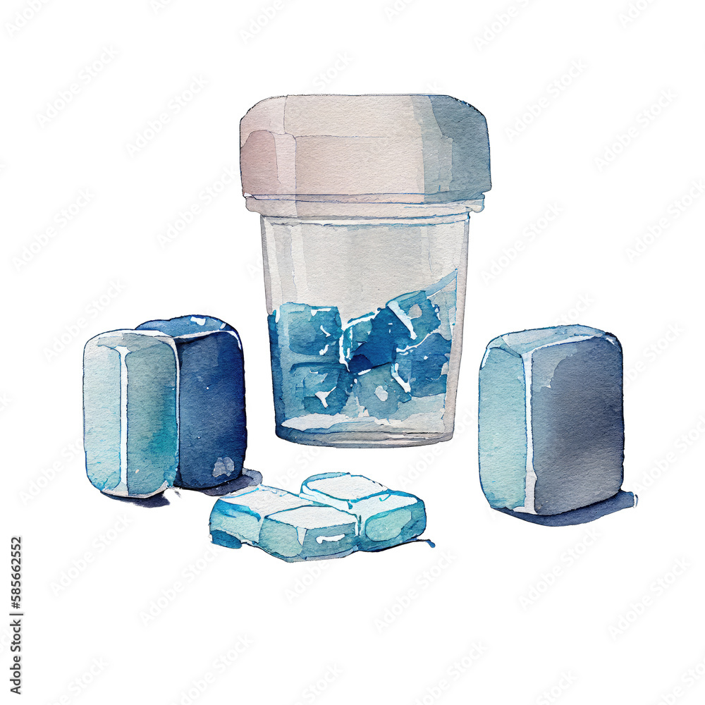 Watercolor clipart of a Water filter. Transparent background ...