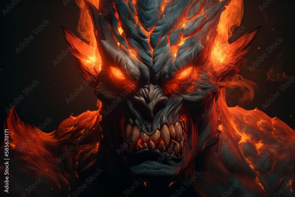Fighting the Fire Devil: Conquering the Bad Monster's Angry Face in a ...