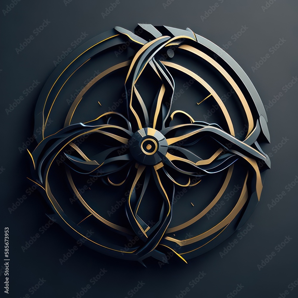 background with ornament, aluminium Circular Kinetic Sculpture, Best ...