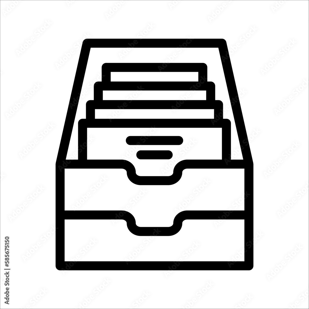 Archive folder icon vector, document vector icon, archive storage icon ...