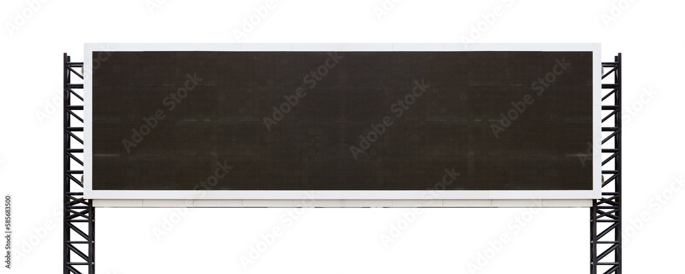 blank big sign board on transparent background png file Stock Photo ...