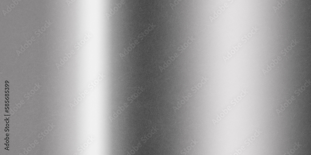 Brilliant background with a silver gradient and metallic texture effect. Illustration with ...