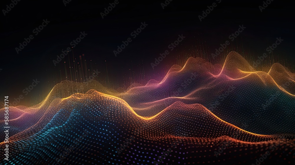 Abstract dot points connections illustration background transformation ...