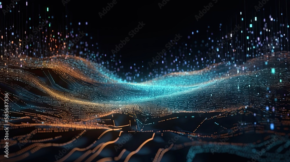 Abstract dot points connections illustration background transformation ...