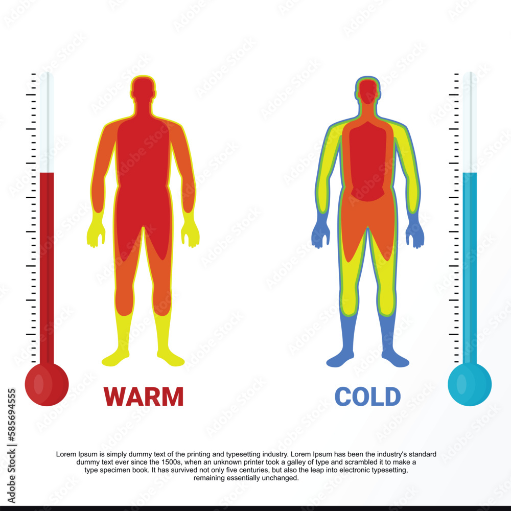 Body temperature ,Vector Illustration Stock Vector | Adobe Stock