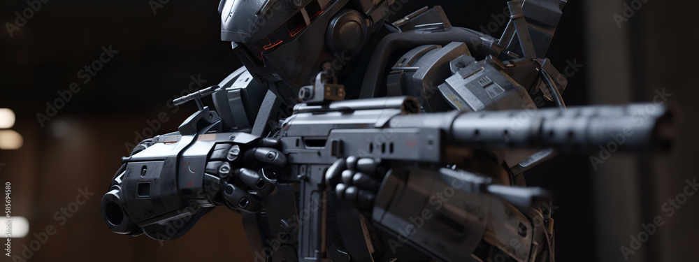 robot, soldier, warrior, 3d, cyborg, war, knight, android, woman ...