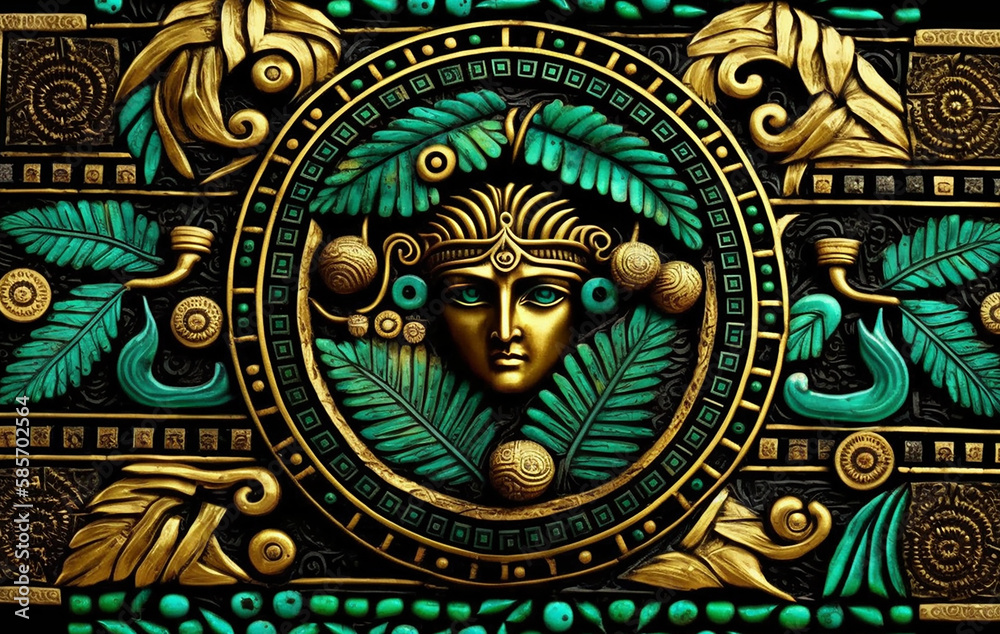 Ancient Greek Mystery. Generative AI. A digital painting of an ancient ...