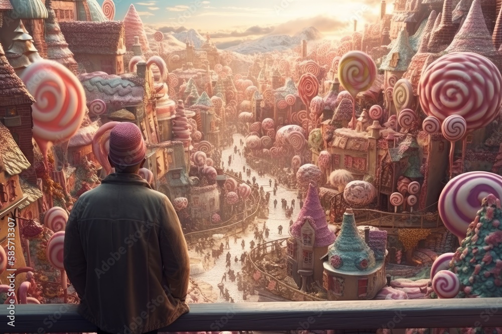 Cinematic Candyland: A 3D Studio Max Render of a Whimsical Wonderland ...