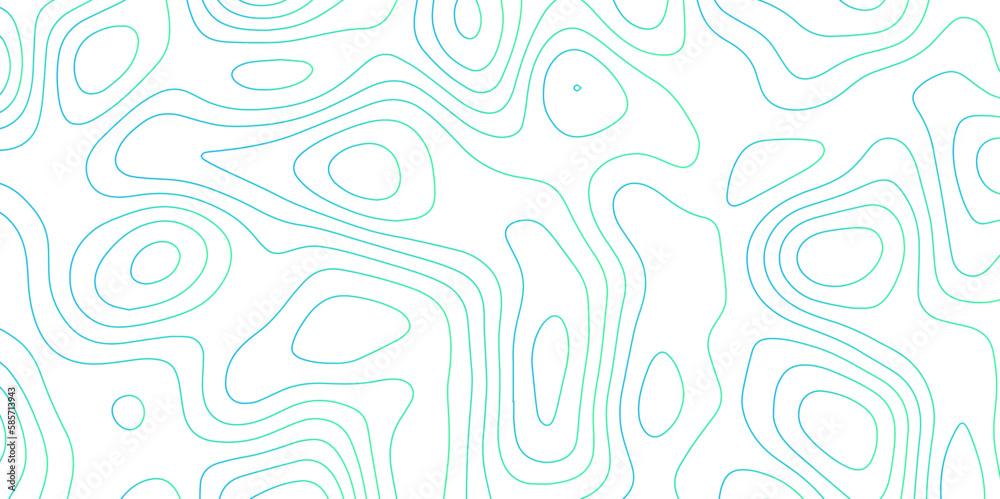 Panorama view gradient multicolor wave curve lines banner background ...