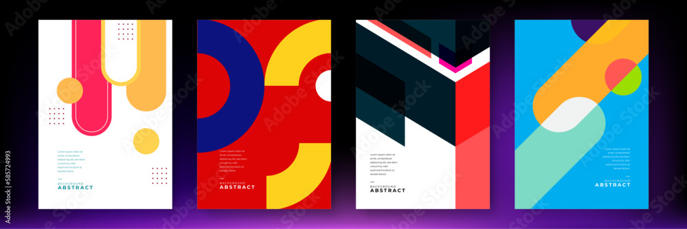 Vector poster background design template with abstract geometric Stock ... Vector poster background design template with abstract geometric Stock ...
