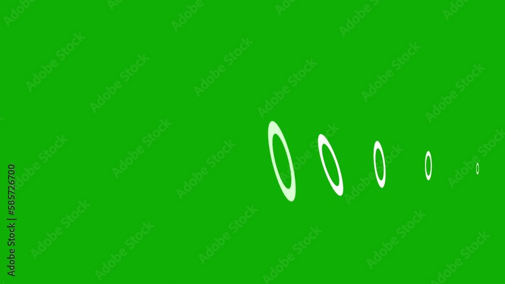 Sound waves circular shapes on green screen background Stock 비디오 ...