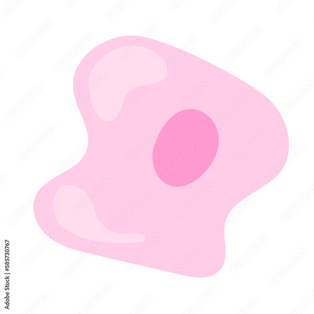 Human stem cell icon. Nucleus and membrane tissue under microscope ...