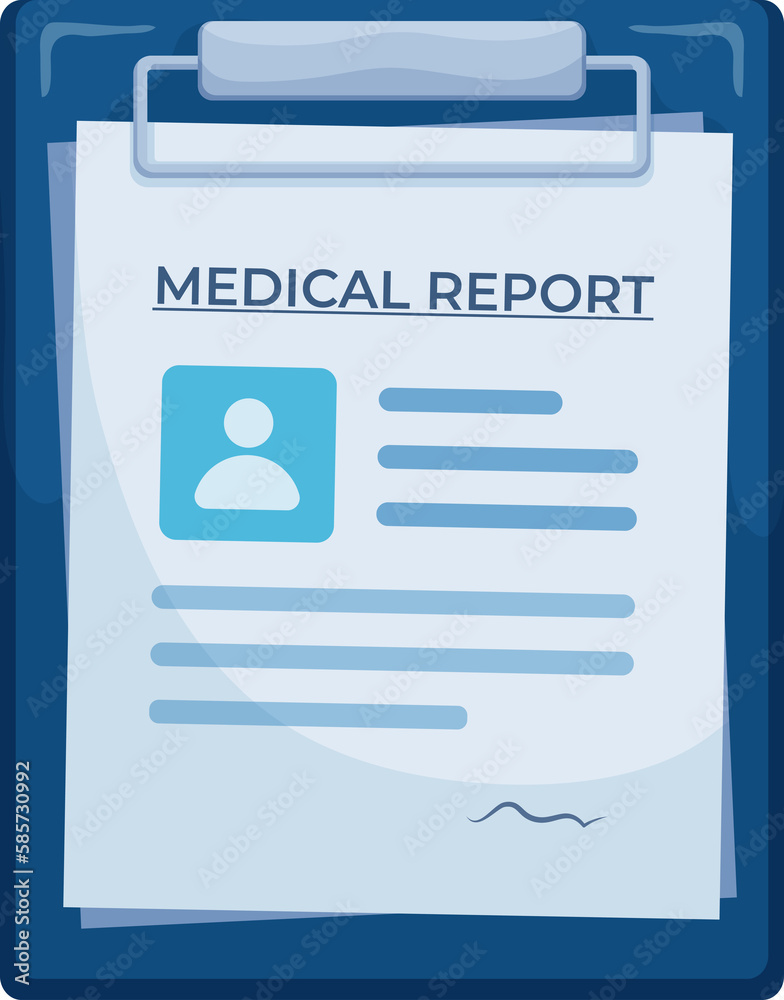 Medical form Medical report and patient history, prescription ...