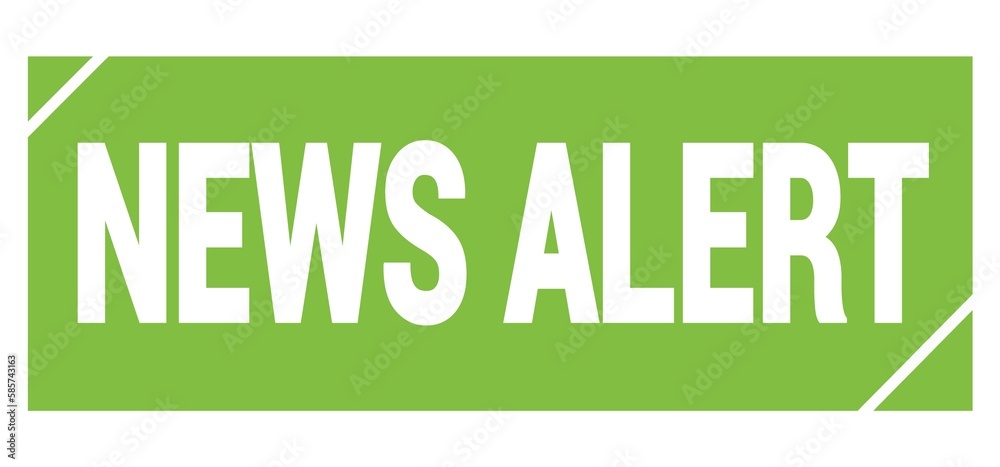 NEWS ALERT text written on green stamp sign. Stock Illustration | Adobe ...
