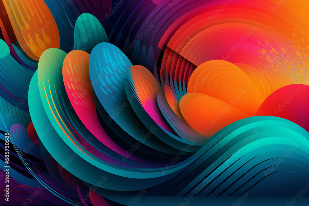 Vibrant Abstract Background. An abstract background illustration ...