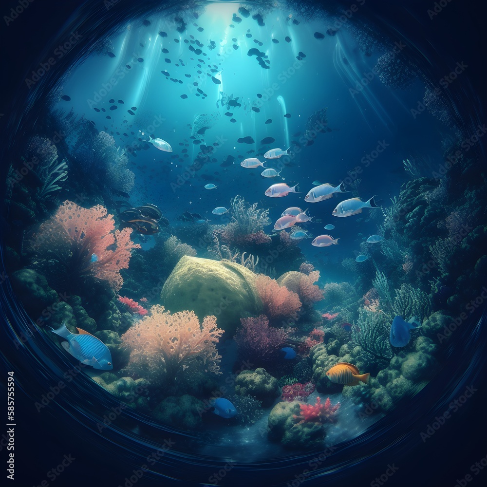 Journey to a Mysterious and Serene Underwater World: A Fisheye Lens ...