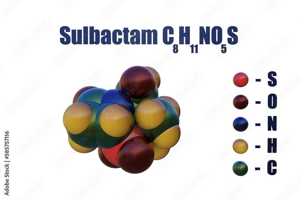 Structural chemical formula and space-filling molecular model of ...