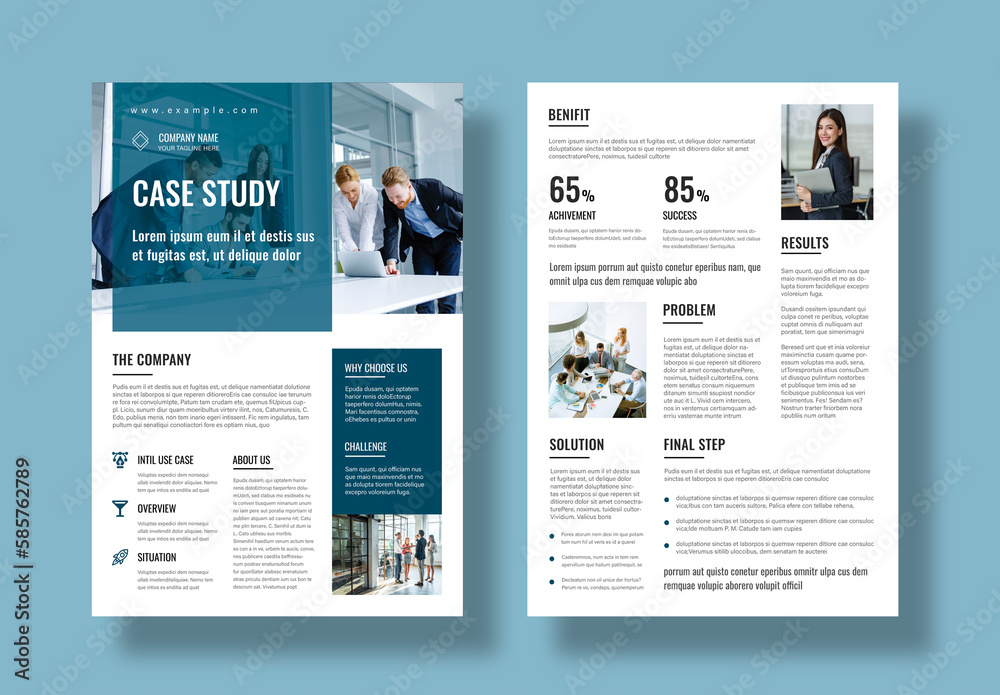 Case Study Layout Stock Template | Adobe Stock