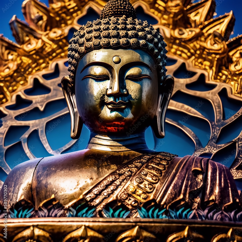 vesak, buddha in a lotus,Buddha Day, birth, enlightenment and death ...