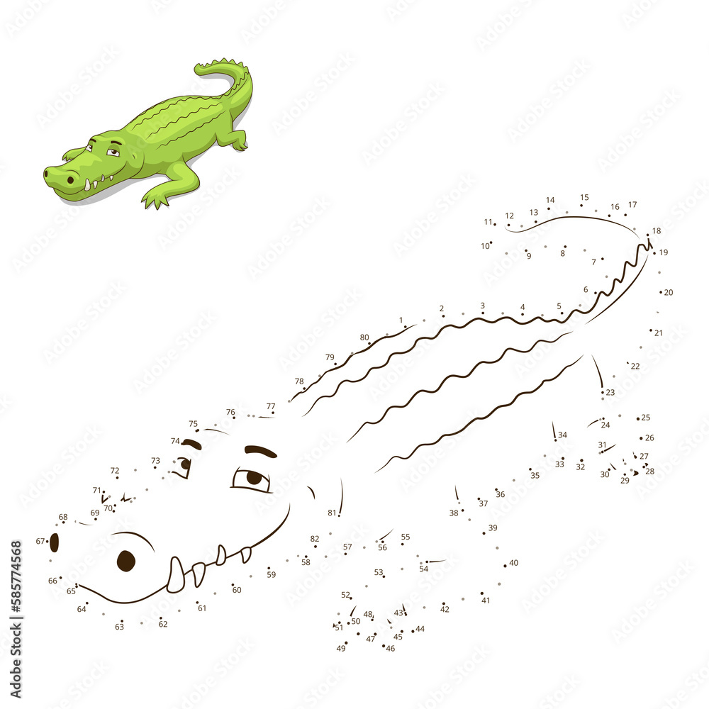 Connect the dots to draw animal educational game PNG illustration with ...