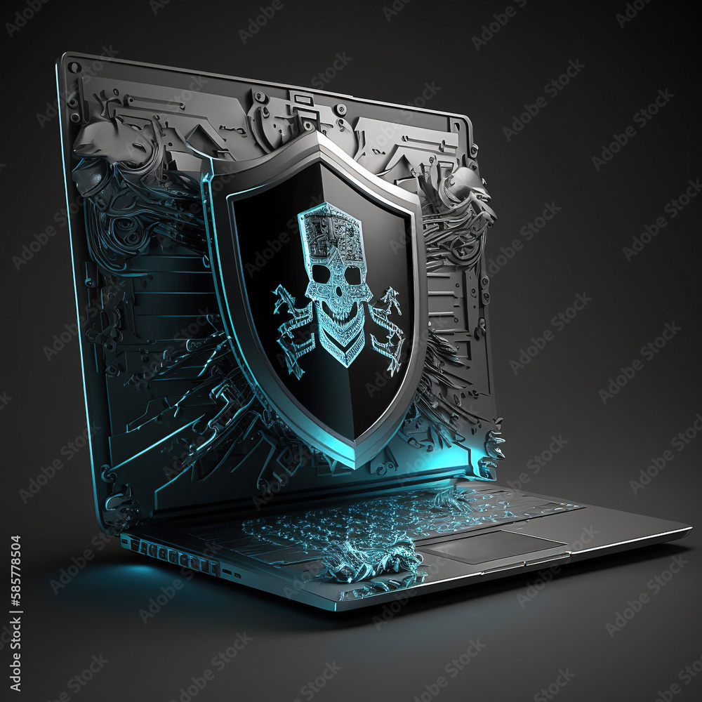 AI generated, AI, Generated, cyber security futuristic, data protection ...