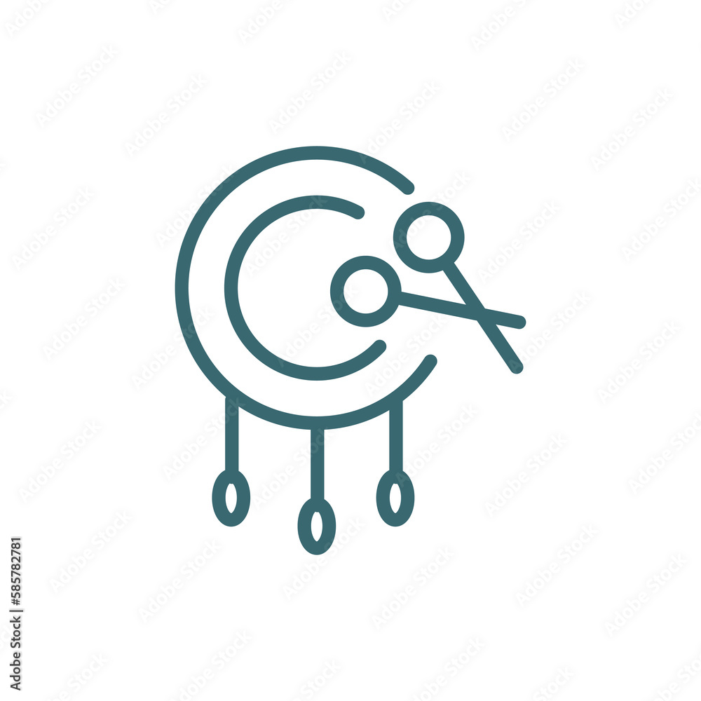 native american drum icon. Thin line native american drum icon from ...