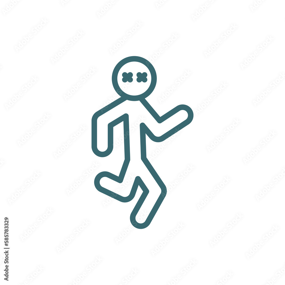 crappy human icon. Thin line crappy human icon from feeling and ...