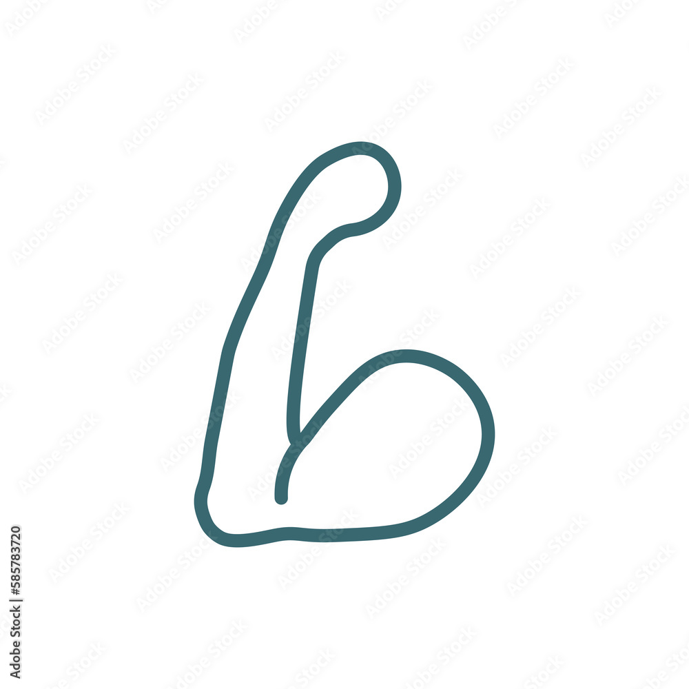 arm icon. Thin line arm icon from medical collection. Outline vector ...