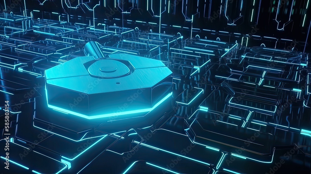 Data tunnel journey. Loopable animation. Futuristic abstract background. Motion graphic for ...