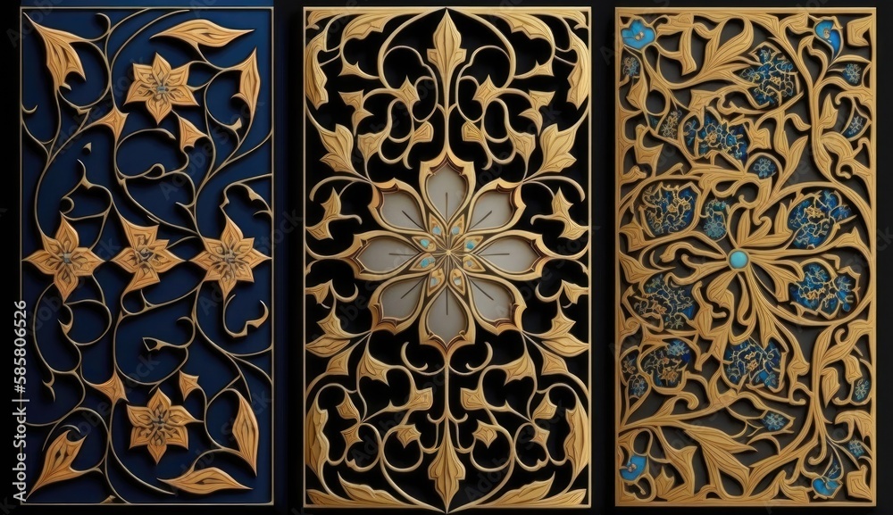 Islamic floral patterns are intricate designs that have been used in ...