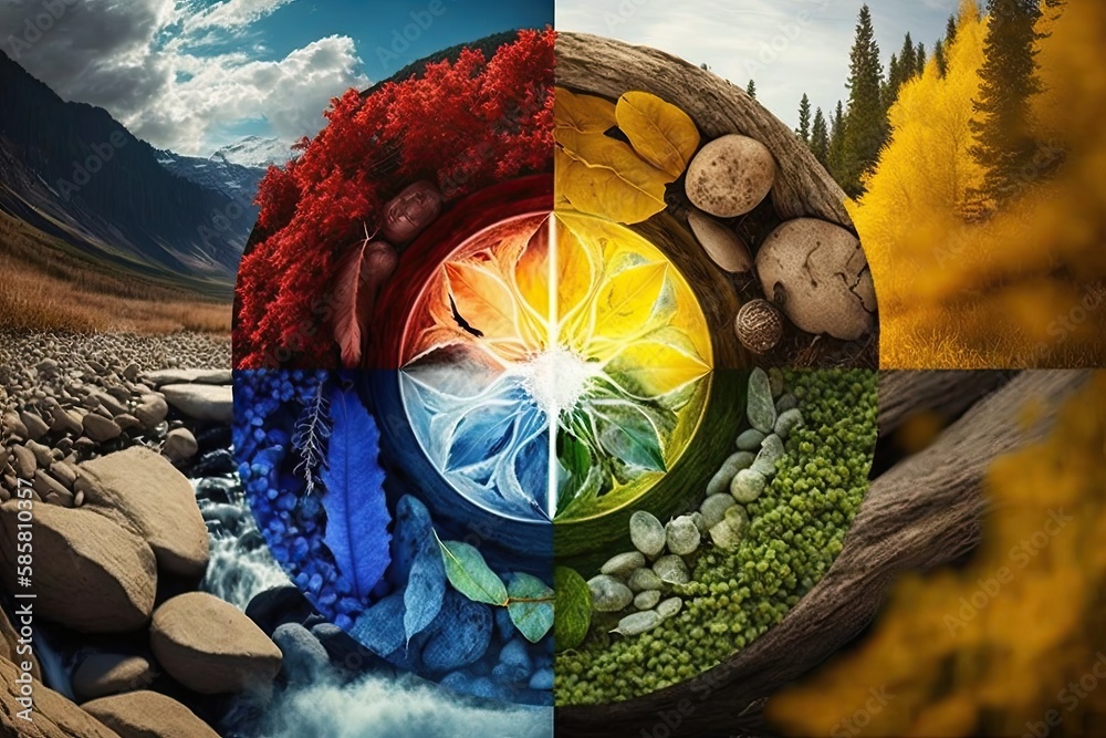 Chakras Nature elements. Elements of Ayurveda Science and Chakras ...