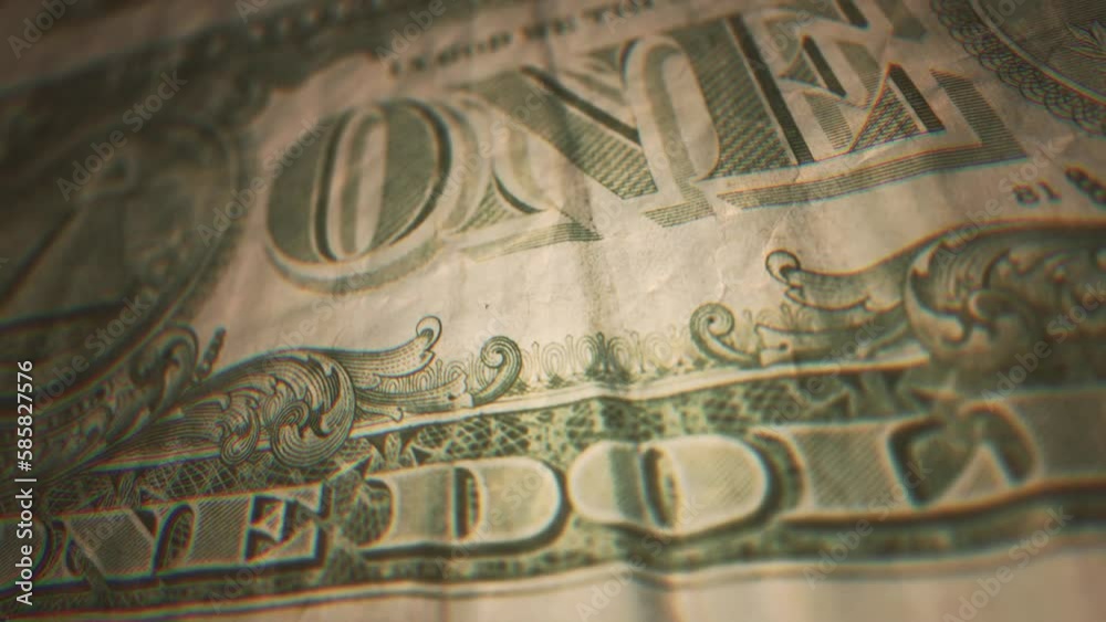 Vintage Dollar Bill Close Up Texture Animation/ 4k background animation ...