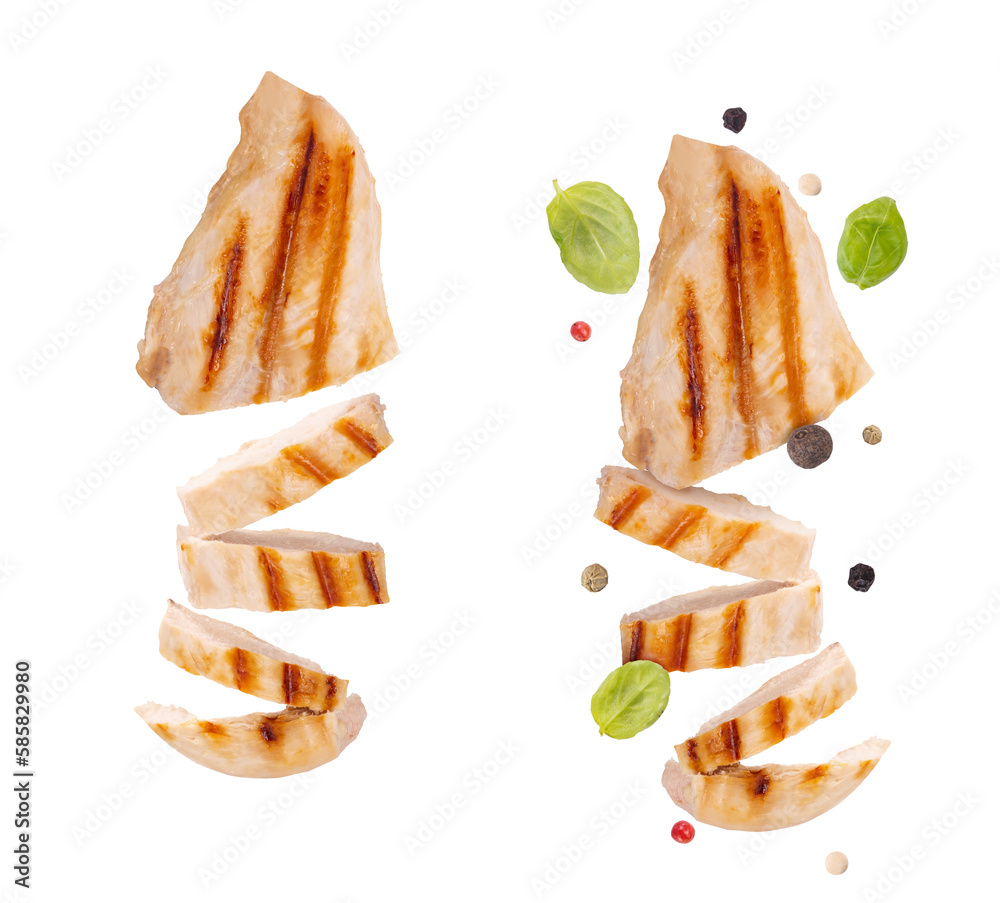 Grilled chicken breast isolated on transparent background png. Grilled ...