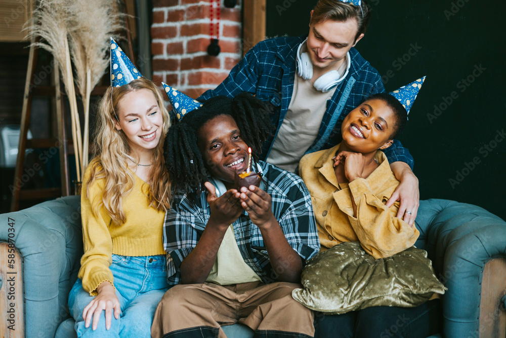 diversity and international group of young people friends students ...