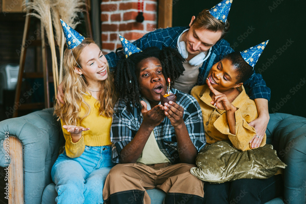 diversity and international group of young people friends students ...