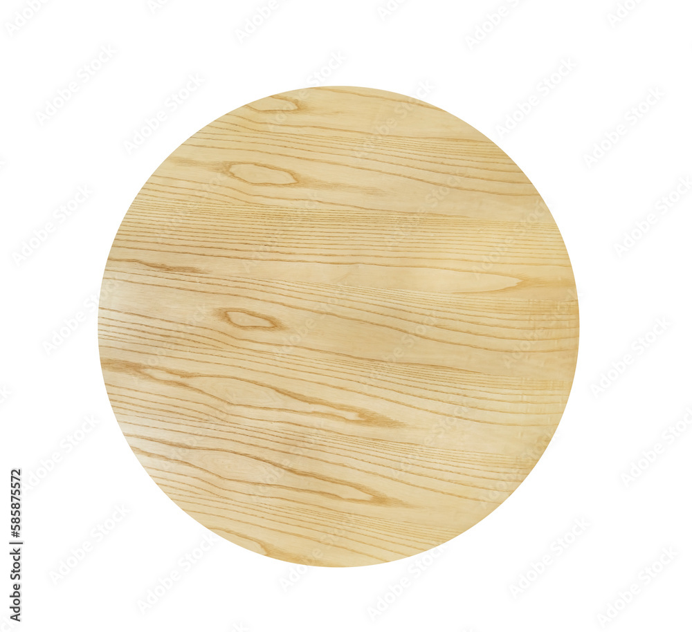 round board isolated on white background. View from above. Stock Photo ...