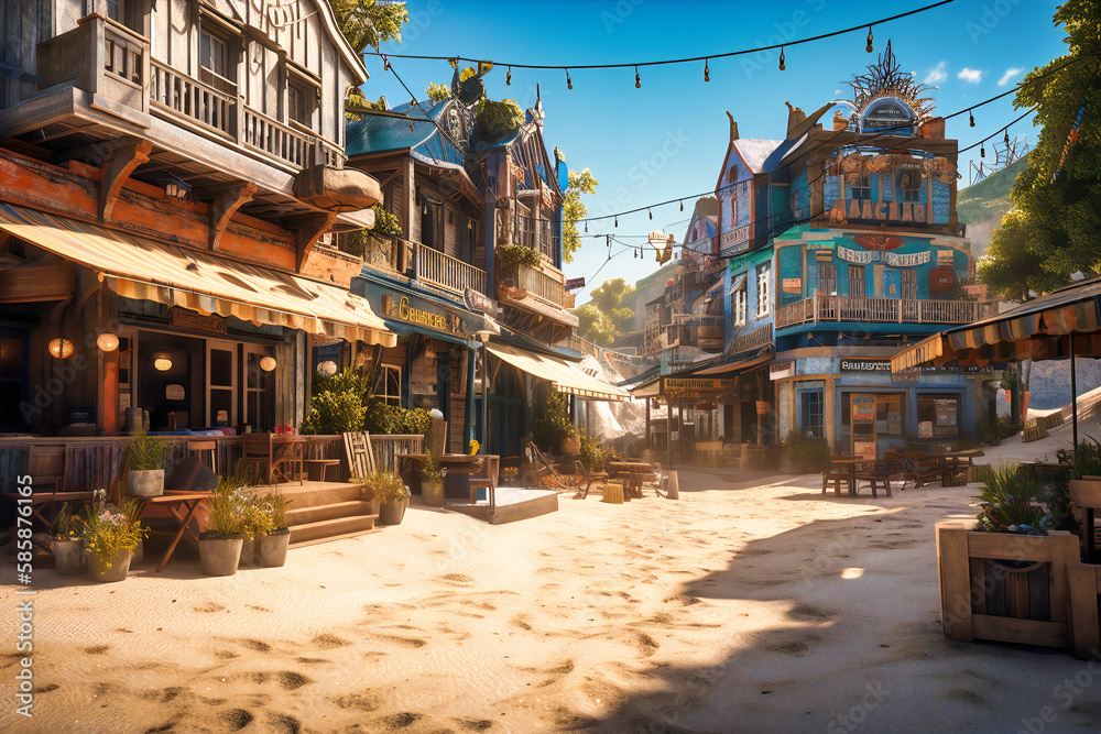 Exploring the local beach town and indulging in some shopping and ice ...