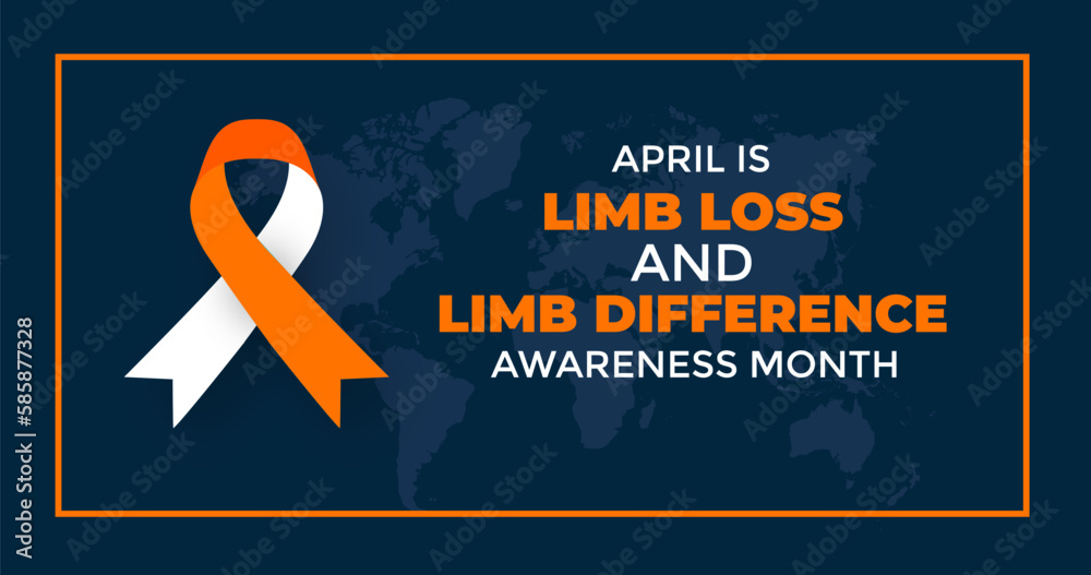 Limb Loss and Limb Difference Awareness Month background or banner ...