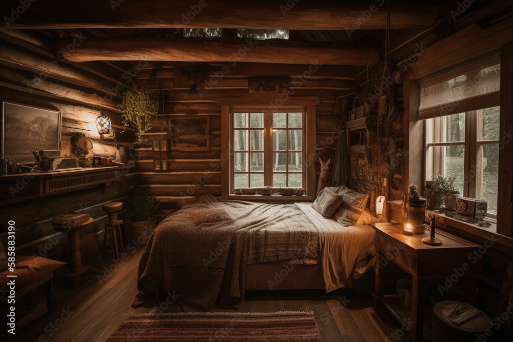 Log Cabin Background