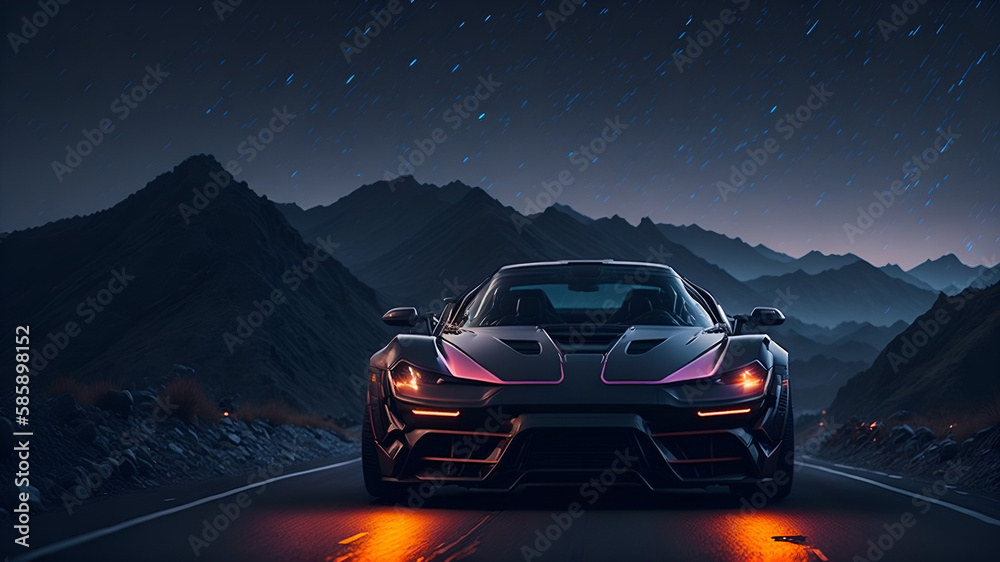 Wallpaper. Young driver. Speed. Beautiful scenery. Mountains. Fog ...