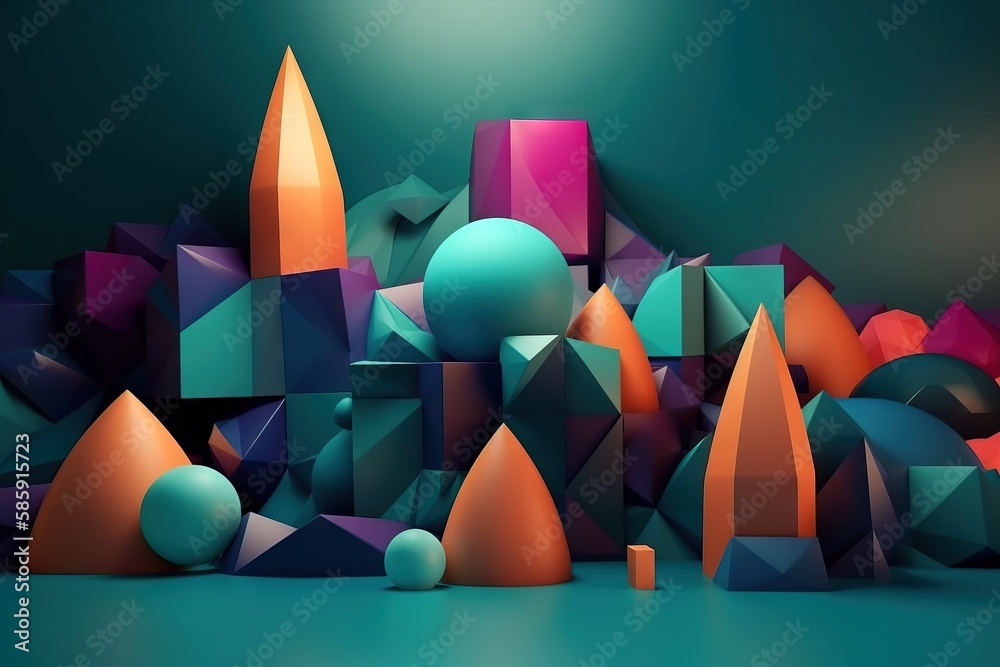 a colorful abstract background with a lot of different shapes and sizes of shapes and sizes of ...
