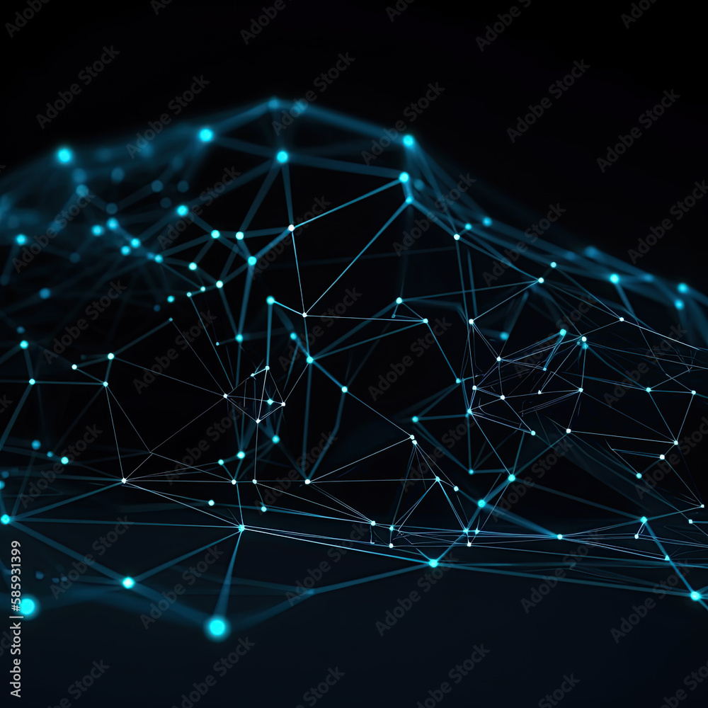 Abstract digital network connection background. Big data background ...