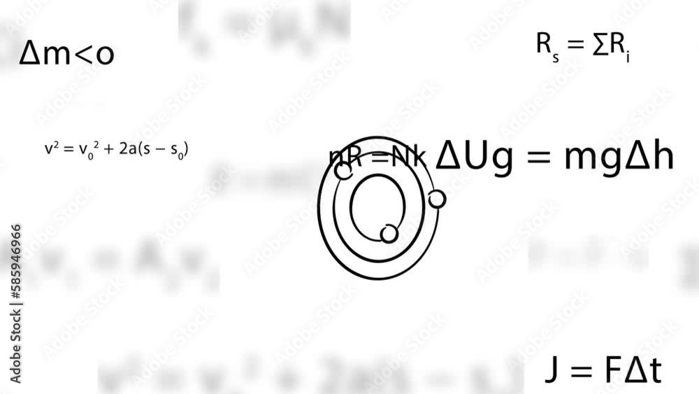 Mathematic Background Loop Animation Mathematical Equation And Formula