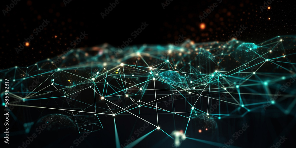 Digital Network Connectivity Wallpaper ::15 an intricate web of ...