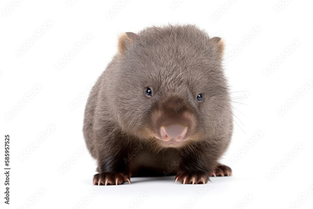 Ilustrace „wombat joey, a marsupial native to Australia, known for its ...