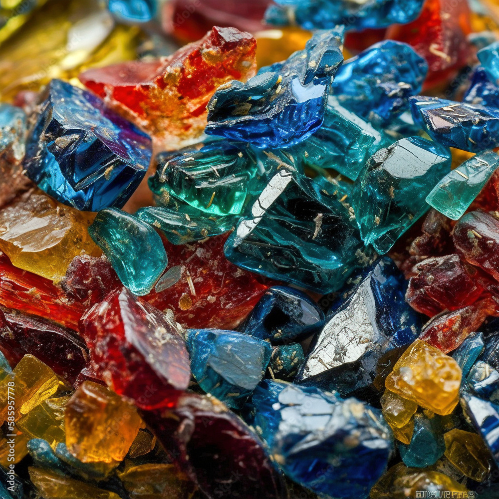 broken glass slag (generative ai content) Stock Illustration | Adobe Stock